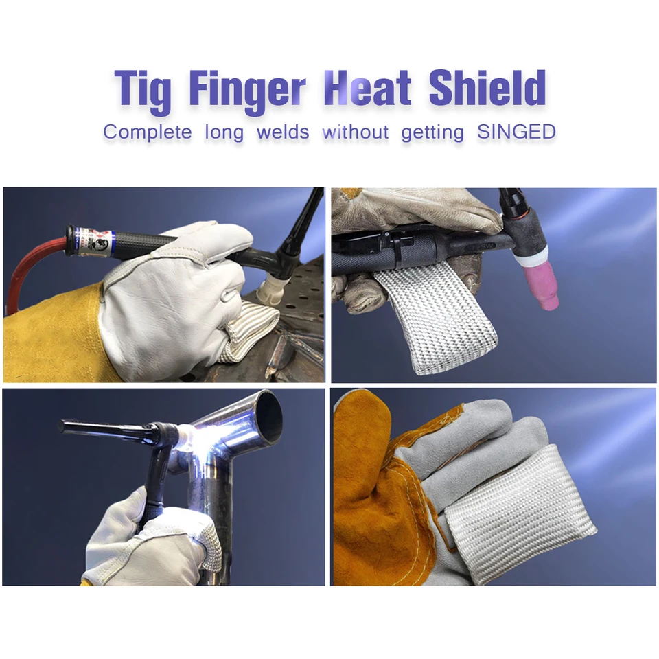 Welding Protective Gear 550°C Finger Guards Welding Glove Finger ...