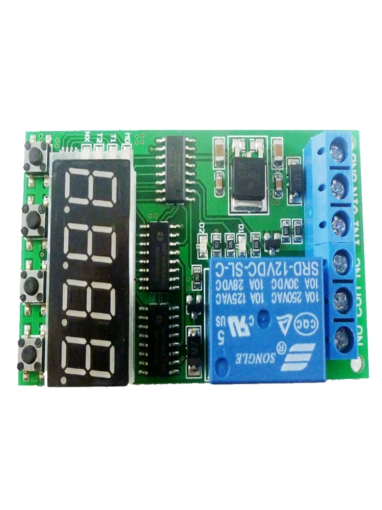 DC 12V High Trigger Multifunktions Selbst lock Relais PLC Zyklus Timer ...