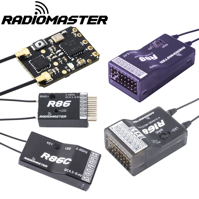 Radiomaster Multi-Protocol Receiver R81 R84 R86 R86C R88, 44% OFF