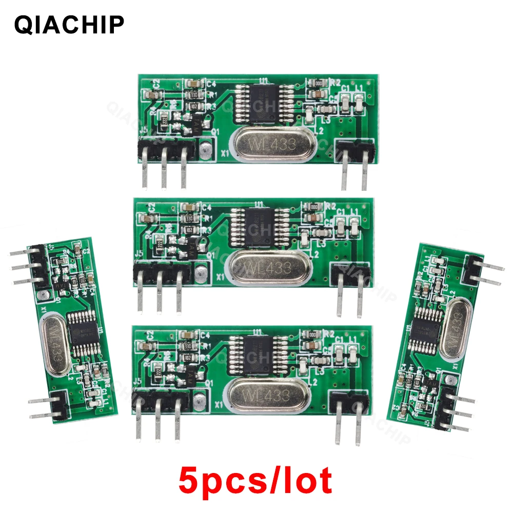 QIACHIP 433mhz Universal RF Receiver Module Superheterodyne UHF ASK/OOK ...