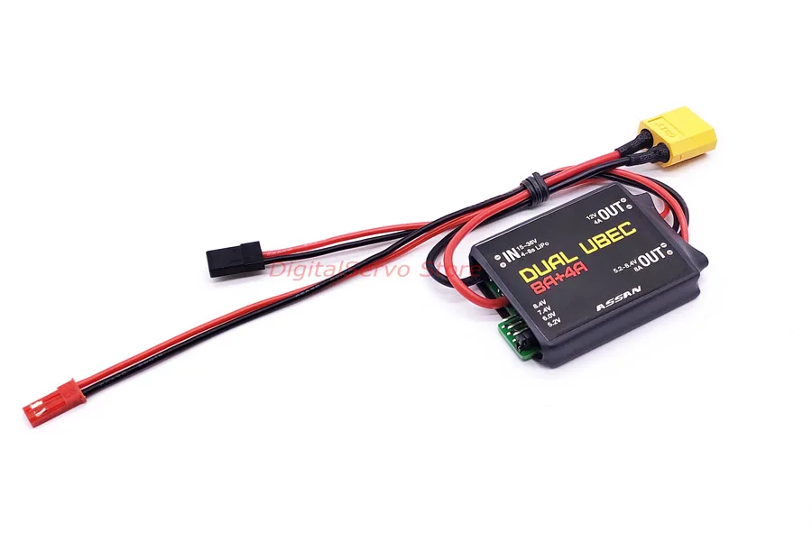 ASSAN 2S-8S 6-36v DUAL UBEC 8A+4A