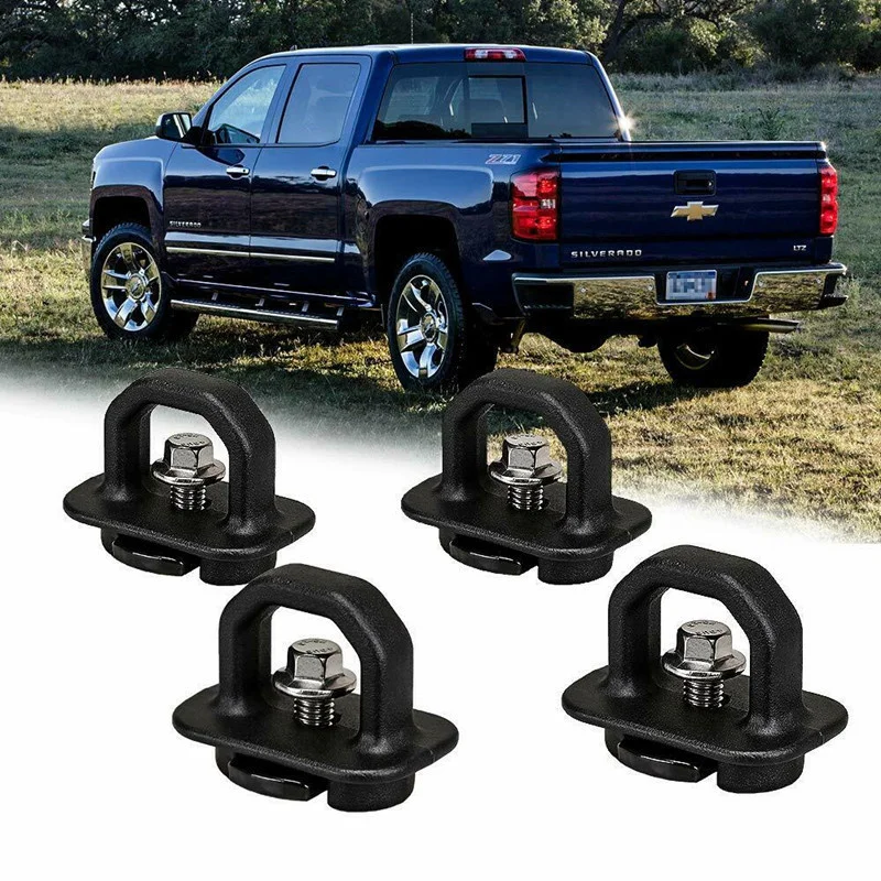 1pc-4pcs Car Anchor Pickup Truck Bed Side Wall Tie Down Anchor Pickup ...