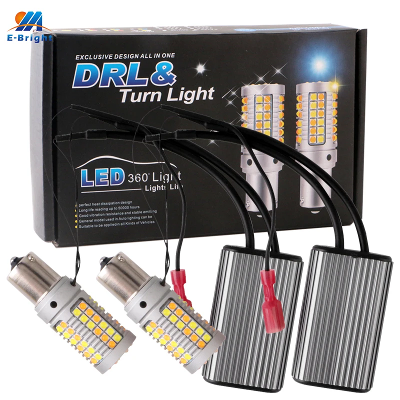 1set 1156 P21w Ba15s Py21w Bau15s 3156 7440 W21w 3030 No Error Led ...