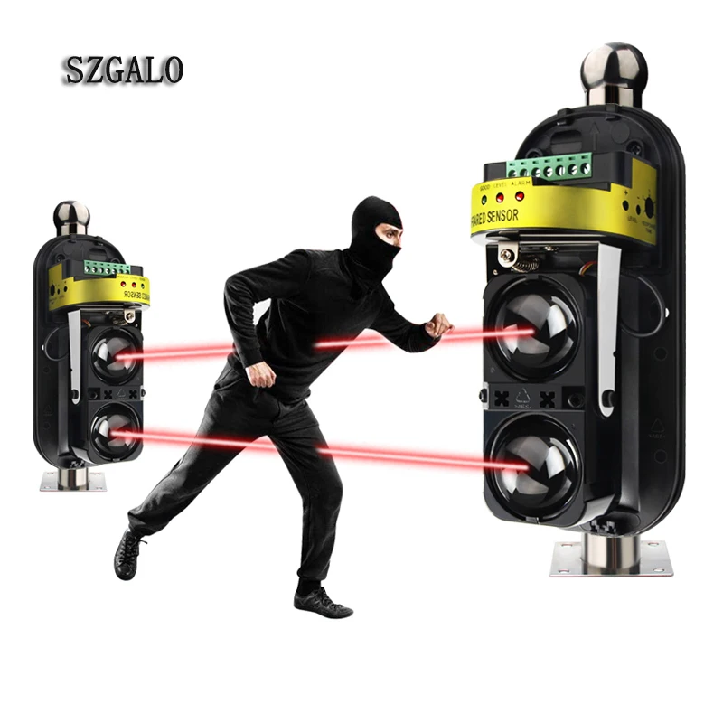 GSM-alarm-use-20m-150m-Wall-Gate-Window-Photoelectric-Infrared-double-Beam-Detector-perimeter ...