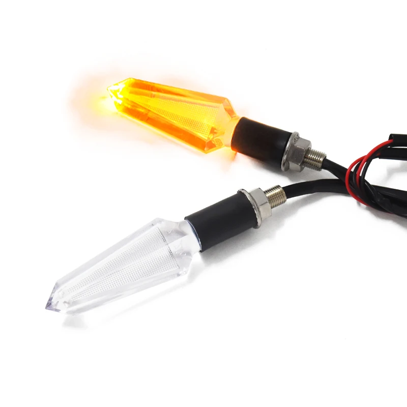 Motorcycle Universal Crystal 12v Transparent Front Turning Signal Led ...