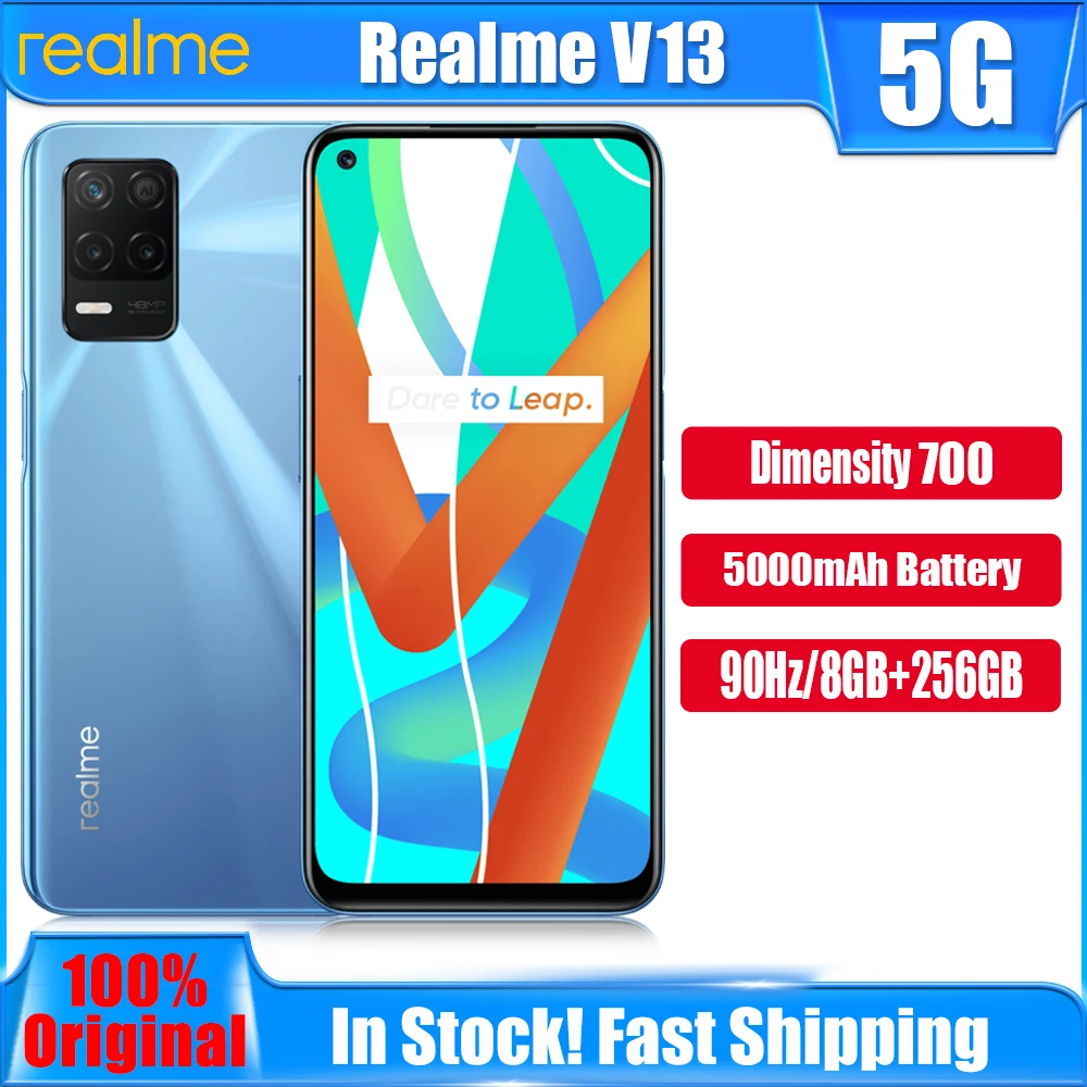 Original Realme V13 5G Smartphone 8GB 256GB 5000mAh Fast Charging 90Hz ...