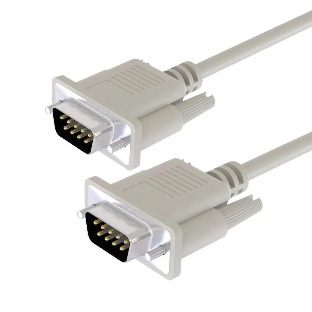 2 uds. 1,5/3/5m RS232 DB9 9Pin Serial macho a macho COM Port Cable ...