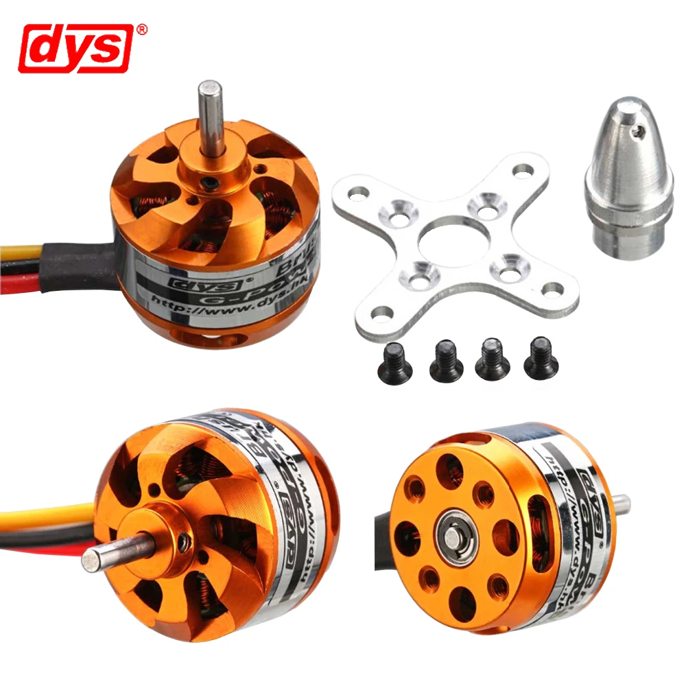 DYS D2822 1100KV/1450KV/2600KV 2 3S Outrunner Brushless Motor For RC ...