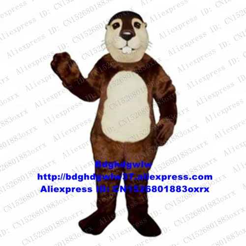 Brown Long Fur Otter Lutra Beaver Nutria Coypu Groundhog Bobac ...