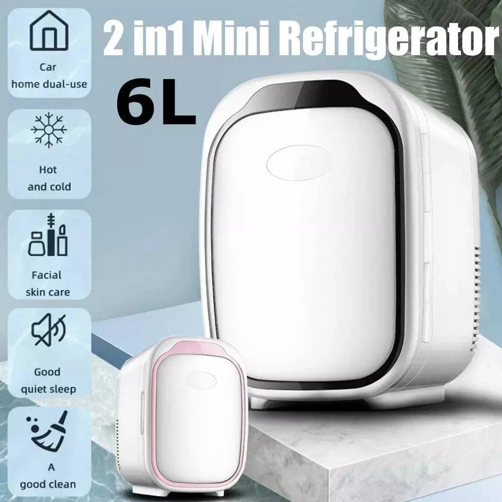 6L-Mini-Fridge-Cooler-Warmer-Portable-Compact-Personal-Fridge-100-Freon ...