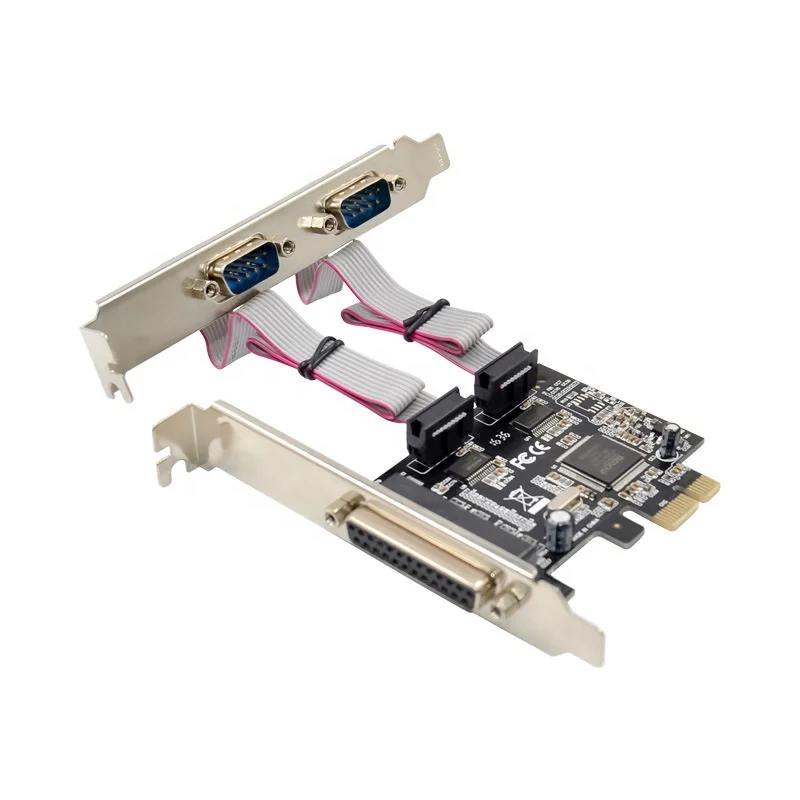 PCIe zu 2S1P Seriell & Parallel Konverter karte pcie zu 2 ports rs232 ...