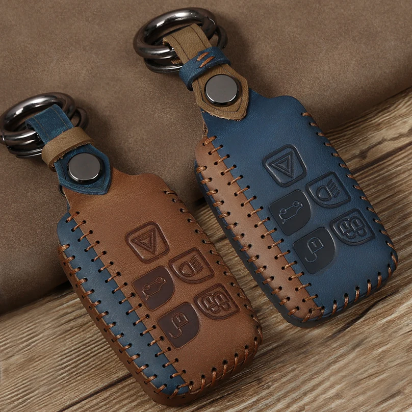 Genuine Leather Car Key Cover Case For Land Rover Range Rover Sport ...