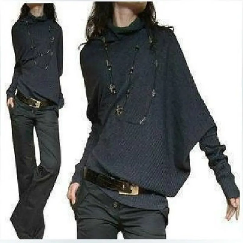 New-Spring-And-Autumn-Style-Irregular-Batwing-Women-Sweaters-Woman ...