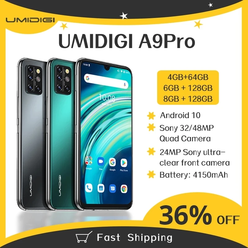 UMIDIGI teléfono inteligente A9 Pro versión Global, Smartphone con ...