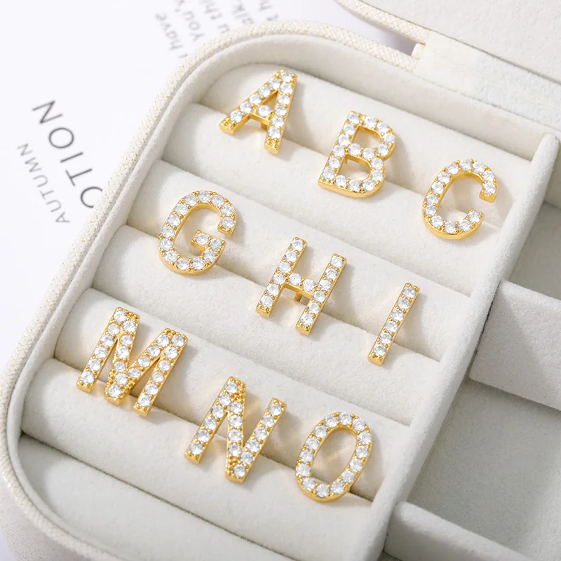 Letter Brooch Crystal Pearl Initial Brooch Gold Plated Rhinestone D ...