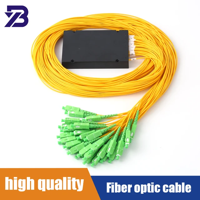 SC APC PLC Fiber Splitter Single Mode 1x32 ABS Box Type Optical Fiber Splitter length 1.5M