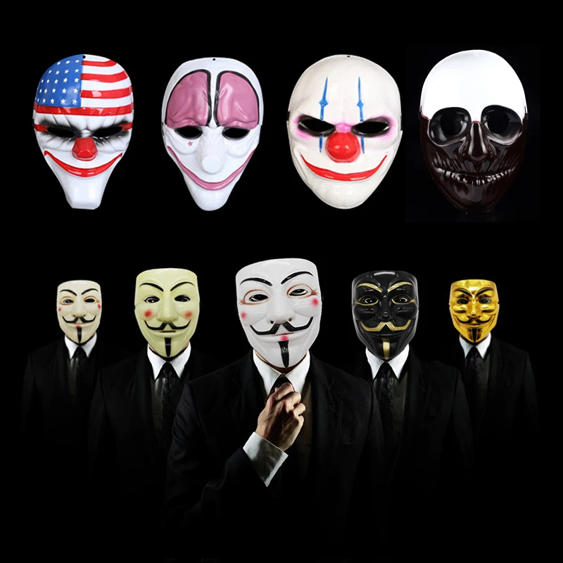 1-PC-Anonymous-Masks-Horrible-Masquerade-Party-Clown-Mask-Halloween ...