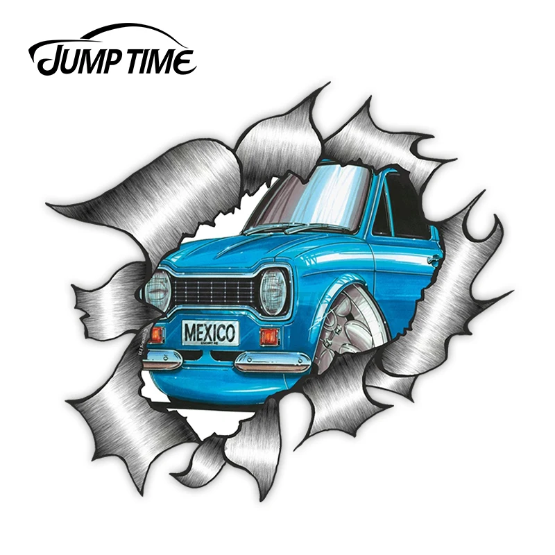Jump Time Ripped Torn Metal Design For Retro Mexico Car External Vinyl ...