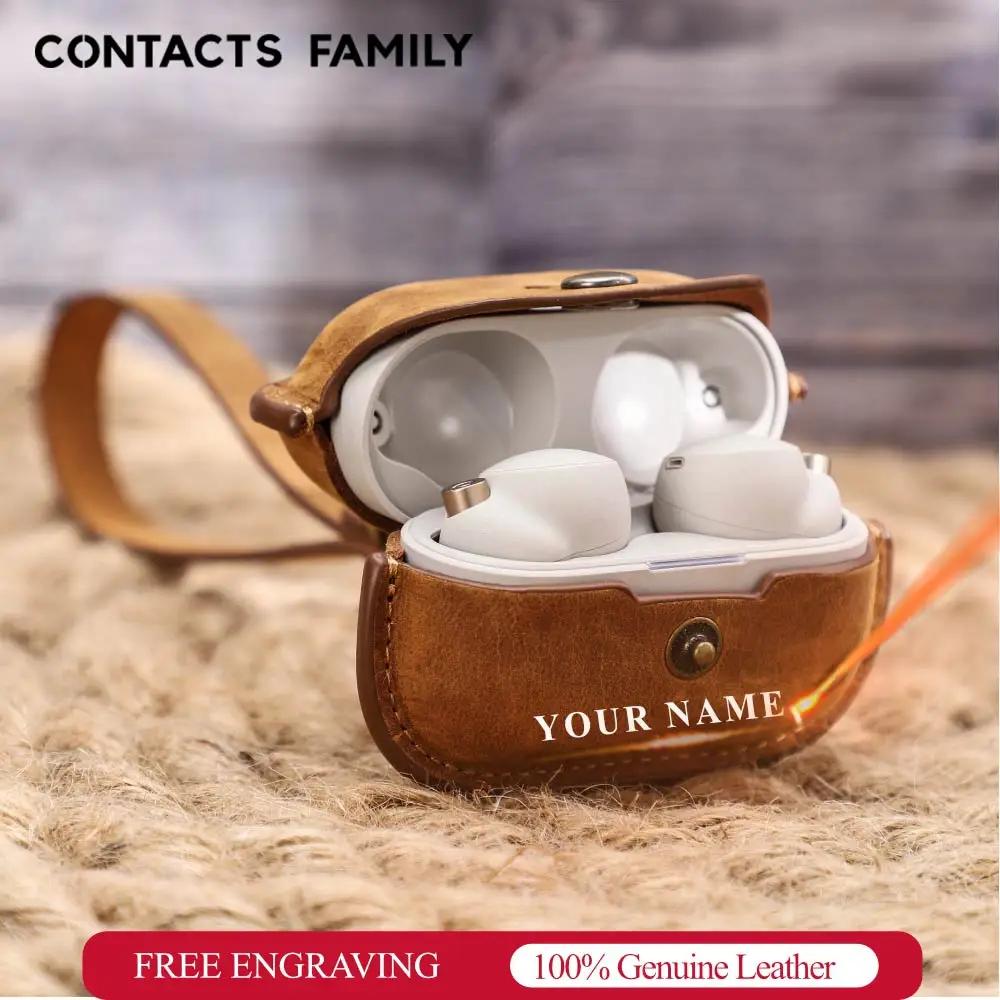 CONTACT-S-FAMILY-Genuine-Leather-Cases-For-Sony-WF-1000XM4-Case-Cover ...