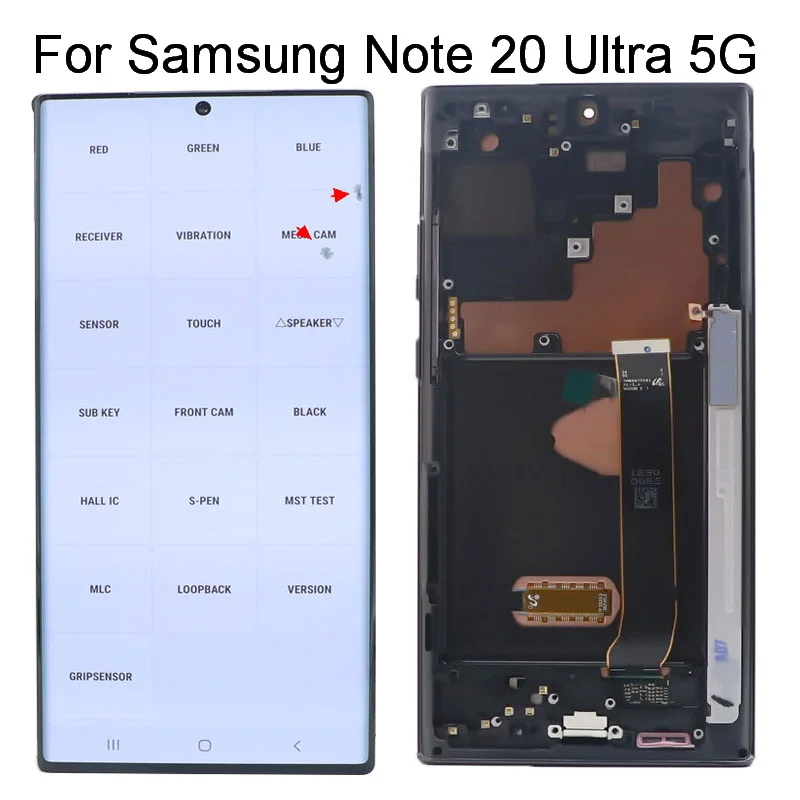 Nota Original 20 Ultra Lcd Para Samsung Galaxy Note 20 Ultra Display Sm ...