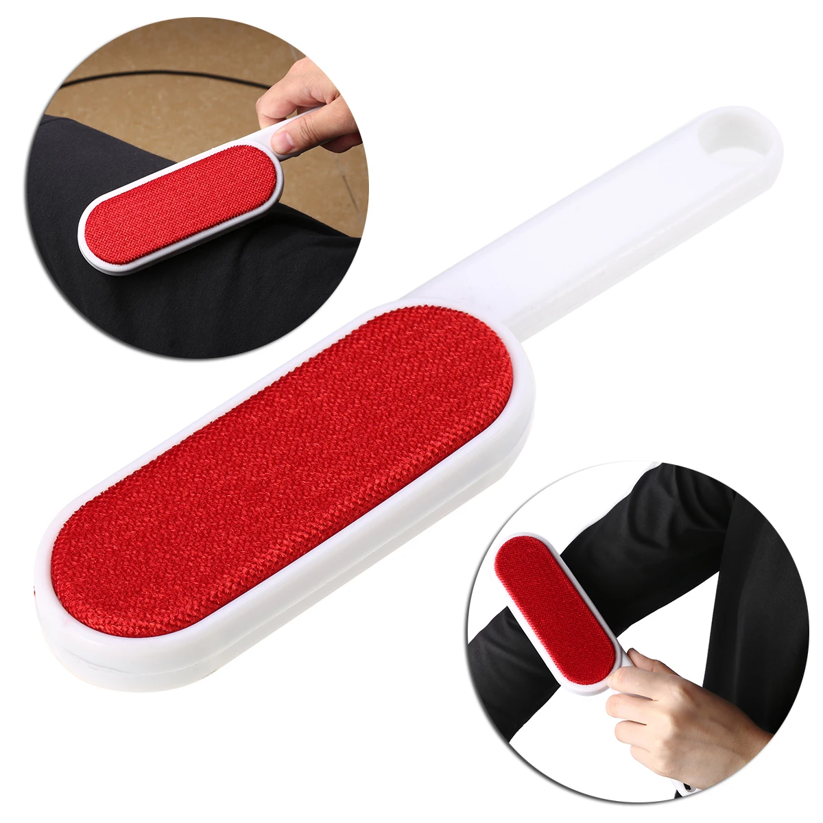 Double Sides Lint Brush Clothes Lint Dust Brush Pet Hair Remover ...