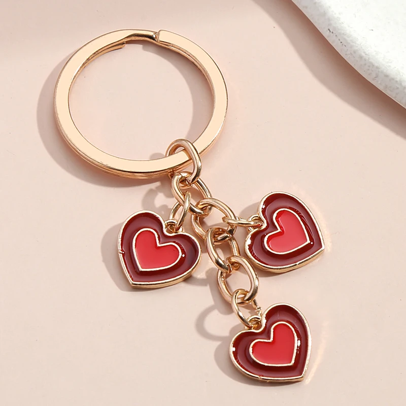 Lovely-Colorful-Heart-Keychain-Love-Key-Ring-Valentine-s-Day-Gift-Key ...
