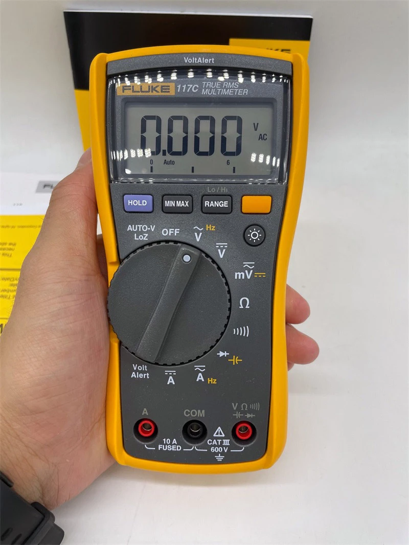 [100% New] Fluke 117C HAVC VoltAlert Backlight Multimeter 117 True RMS ...