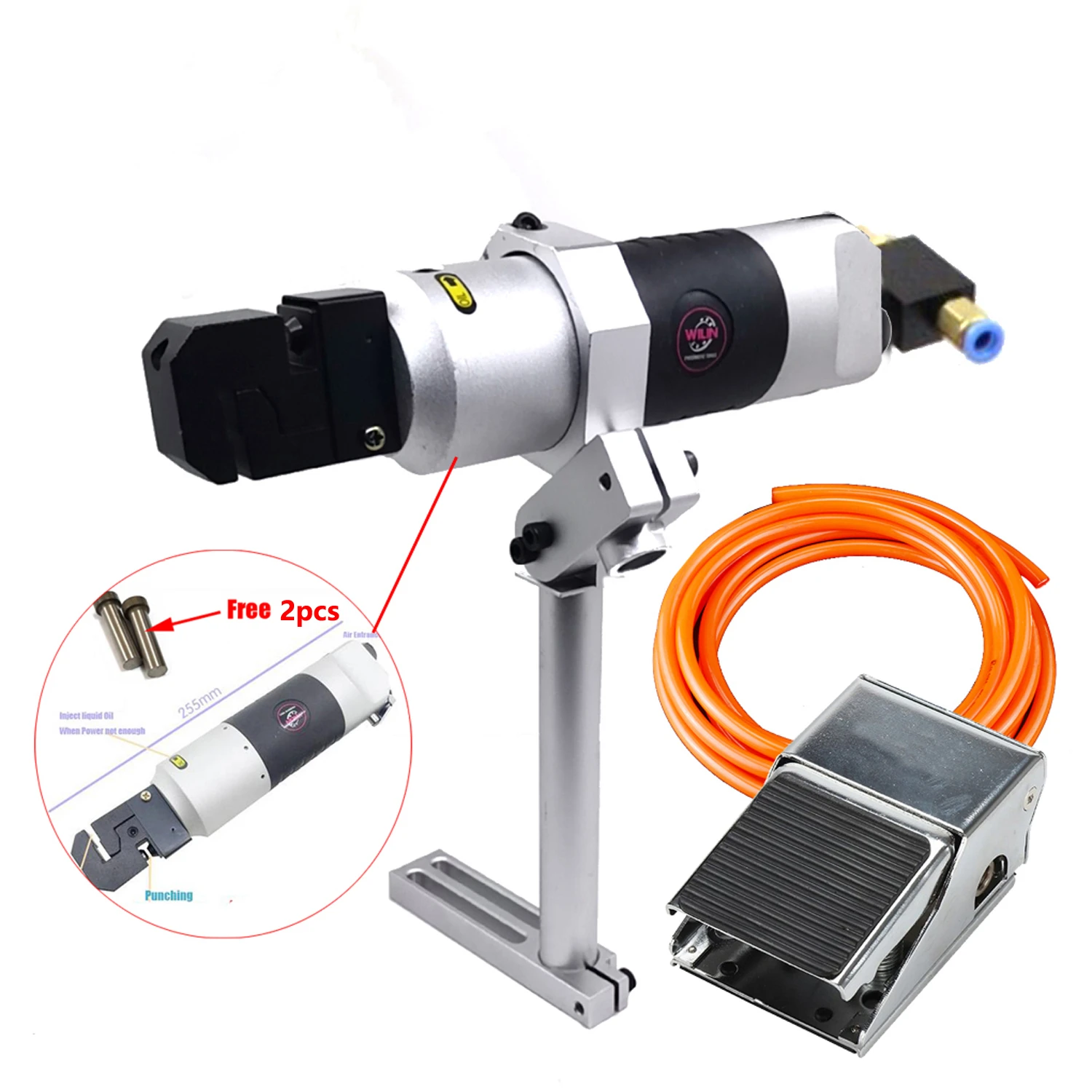 Studyset Pneumatic Sheet Metal Puncher Air Punch Flange Tool with 1/4 ...