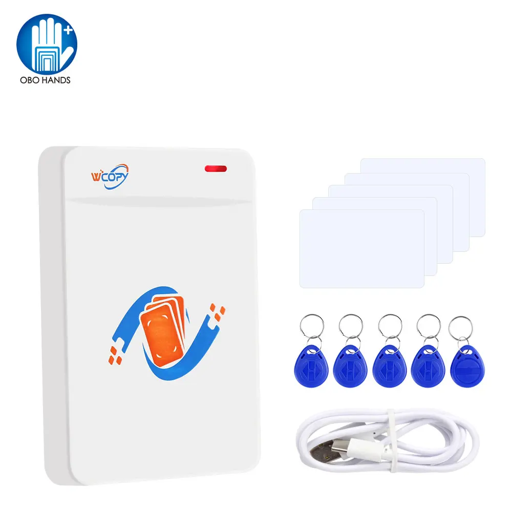 RFID Card Reader Writer ID/IC Duplicator Copier Encrypted Card Decoder ...