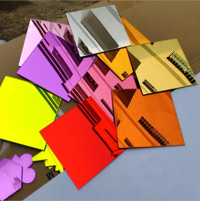 A4 210*297*1.3MM Colorful Mirror Square Acrylic Sheet Plastic Pier ...