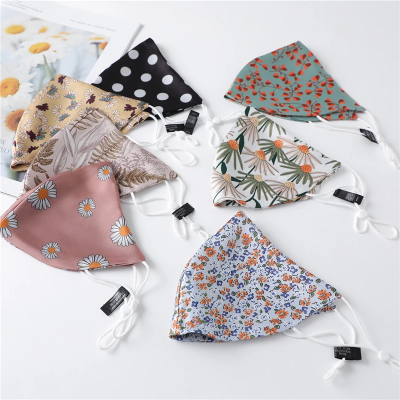 Mouth Mask Womens Reusable | Mouth Mask Women Silk | Women Face Silk ...