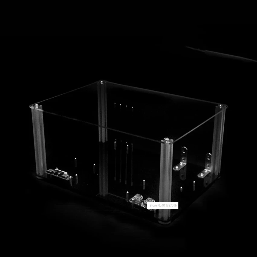 Diy personalizado completa transparente acrílico computador chassi rack ...