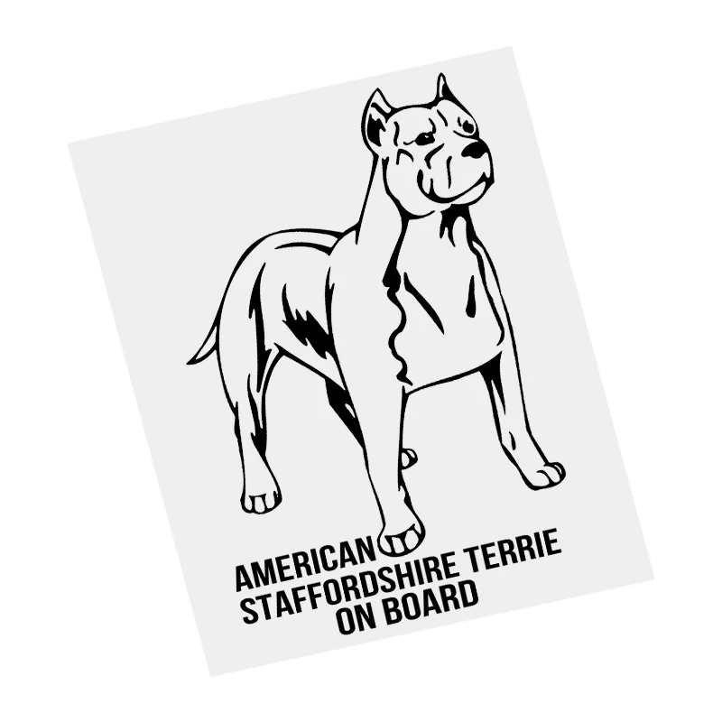 Everything You Need to Know About the Staffy Stencil Car Decal for ...