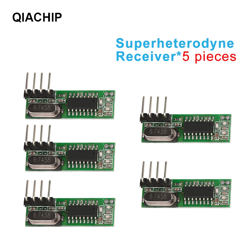 Rf Receiver Module | Qiachip Rx470-4 | Diy Kits | Switches - 5pcs Rx470-4 Universal 433mhz ...