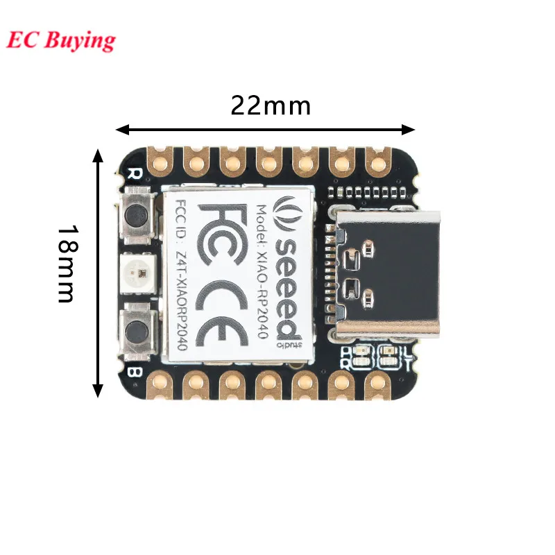 Módulo Placa Desenvolvimento Chip Seeeduino Xiao Raspberry Pi Rp2040 Arduino Micropython ...