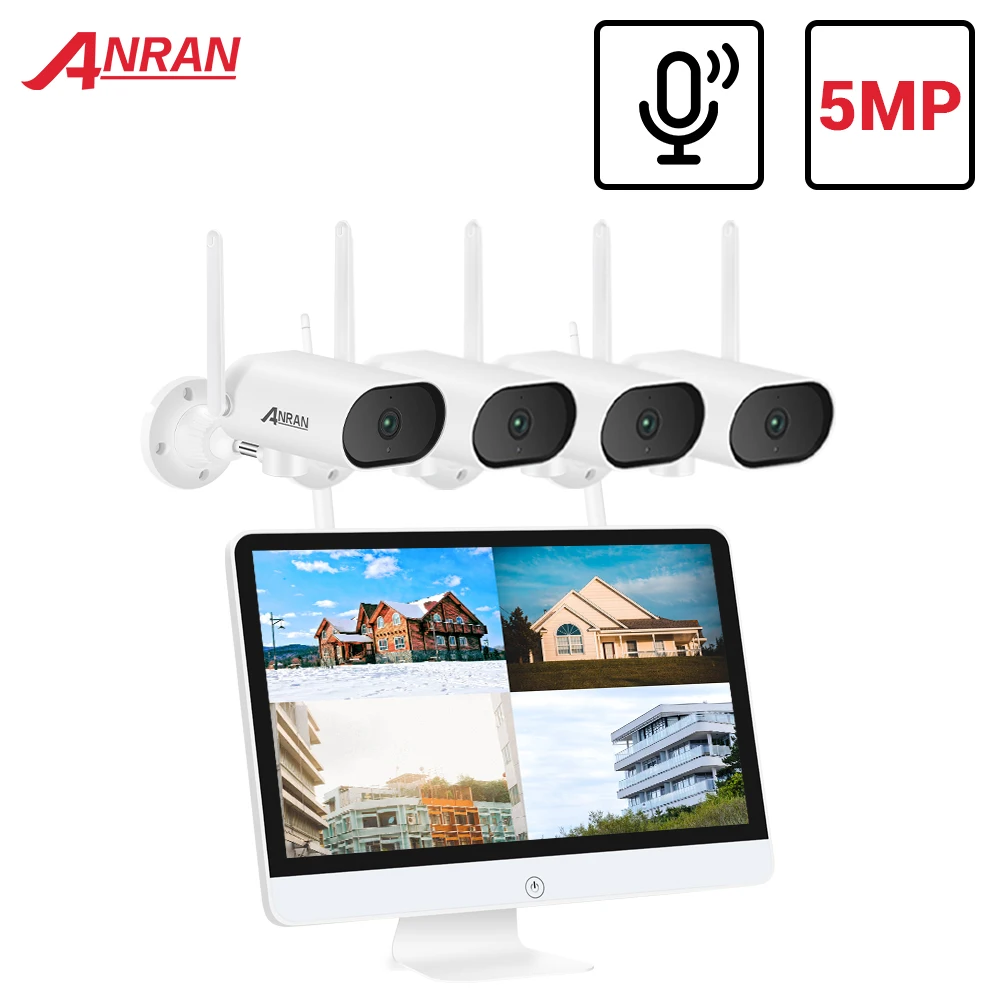 Anran Ptz 5mp Surveillance Camera Cctv System Wireless Set Security ...