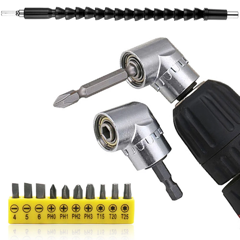 Hex Bit Screwdriver Socket Holder Adapter Adjustable Bits Drill Bit ...