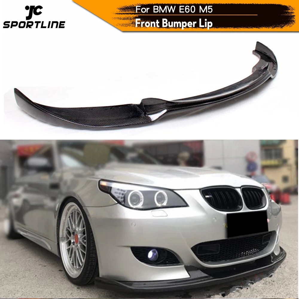 Carbon Fiber / Frp Front Bumper Lip Spoiler Splitters For Bmw E60 Real ...