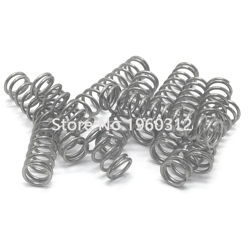 20pcs wire diameter = 0.8mm OD =10mm Stainless Steel Micro return Small ...