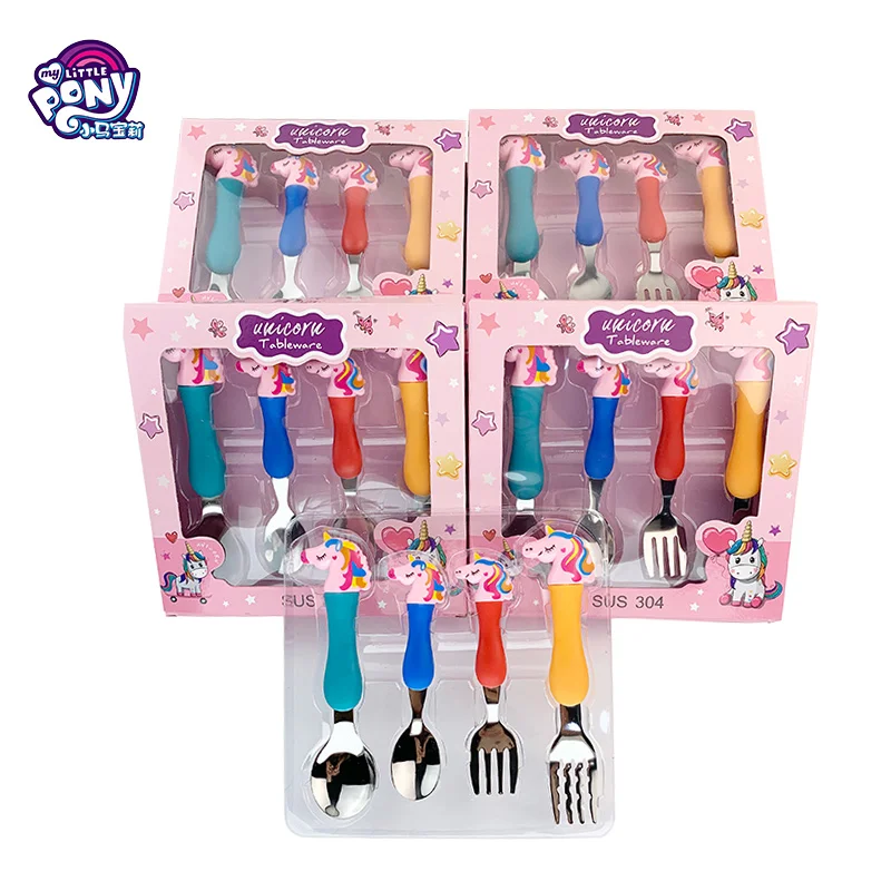 Hasbro My Little Pony Friendship Toy Tableware Pony Set Rainbow Set of ...