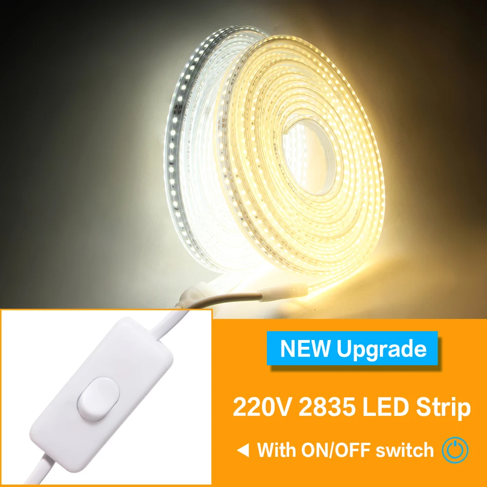 220v Waterproof Led Strip Light High Brightness 120leds/m For Home ...