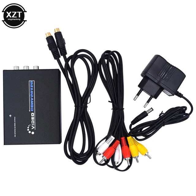 TV PC용 아날로그 HDMI 호환 AV S-비디오 CVBS 비디오 컨버터, HD 3RCA PAL/NTSC 스케일러, SVIDEO 4KSwitcher