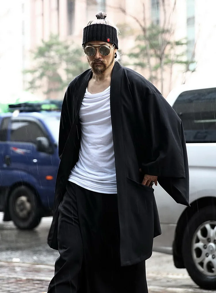 Giappone-e-corea-del-sud-Harajuku-nuovo-Kimono-in-puro-colore-sciolto ...