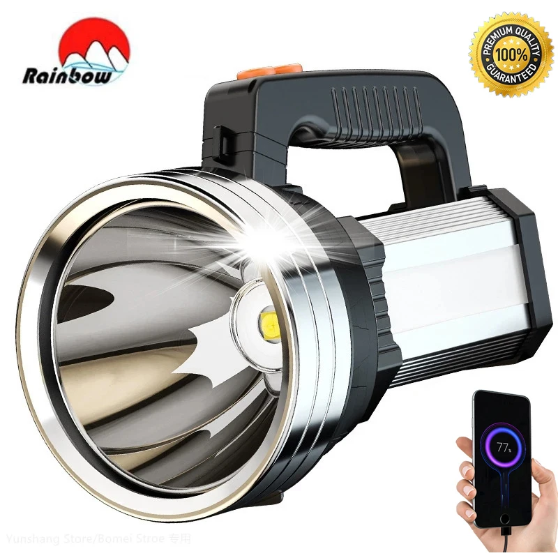 500000LM-1500M-Lonag-Range-100W-Most-Powerful-LED-Flashligh-Portable ...