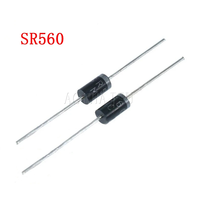 20PCS SR560 60V 5A SB560 DO-15 schottky diode - AliExpress 502