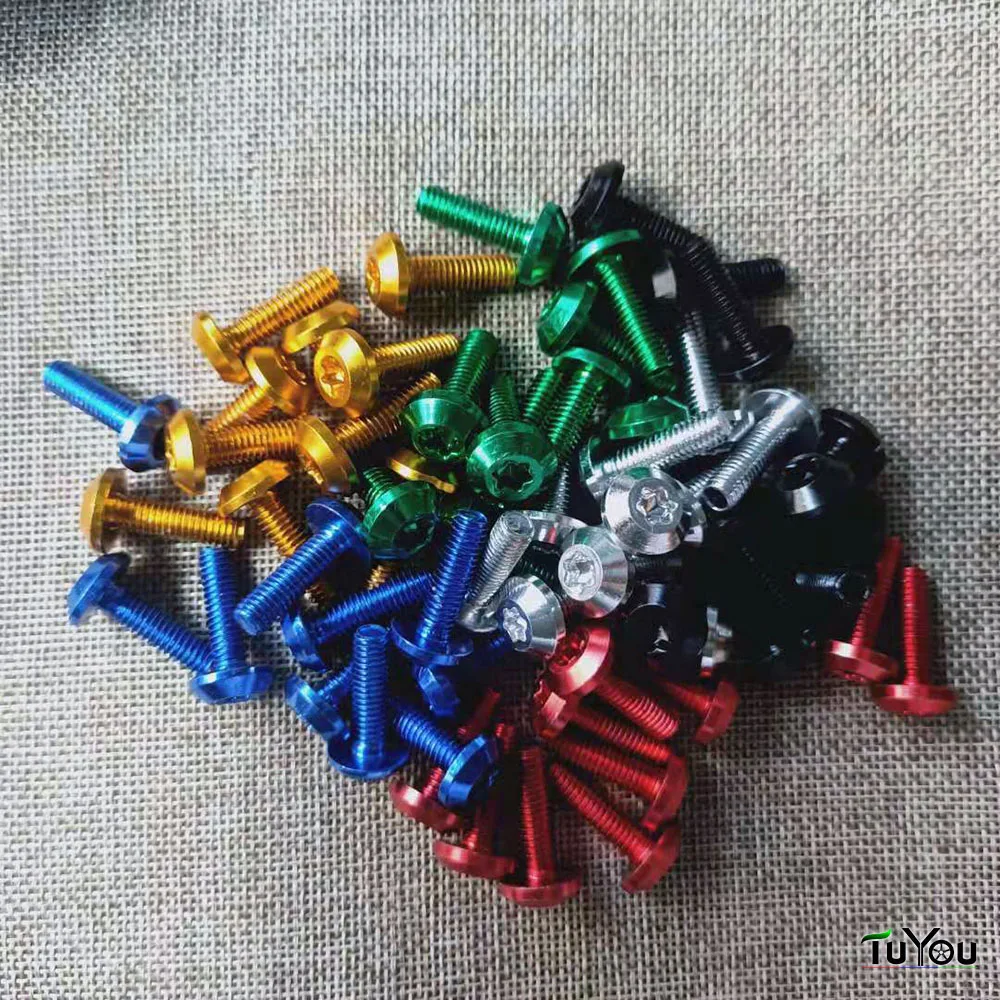 10pcs Bolts Screw Aluminum adornment M6 x 20mm M5 x 16mm M6 x 16mm ...