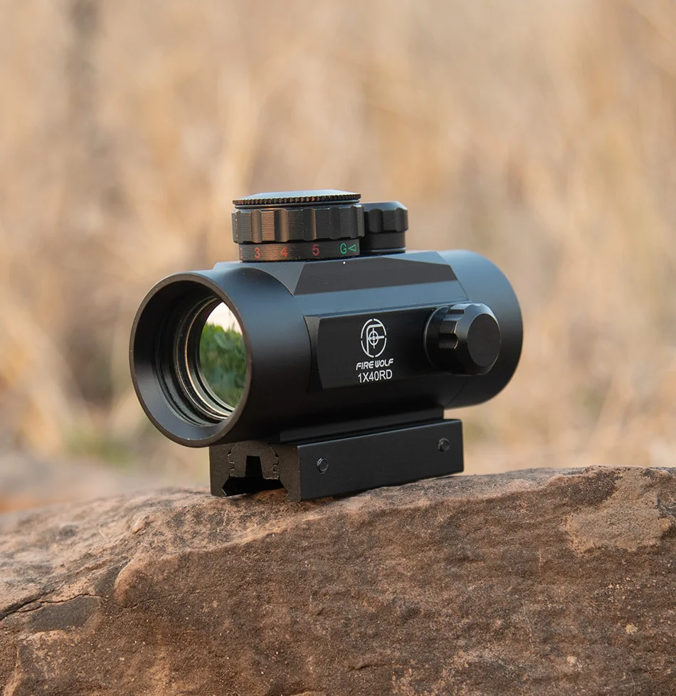 Fire Wolf 1x40 Red Dot Red Green Crosshair 11mm/20mm Hunting Scope ...