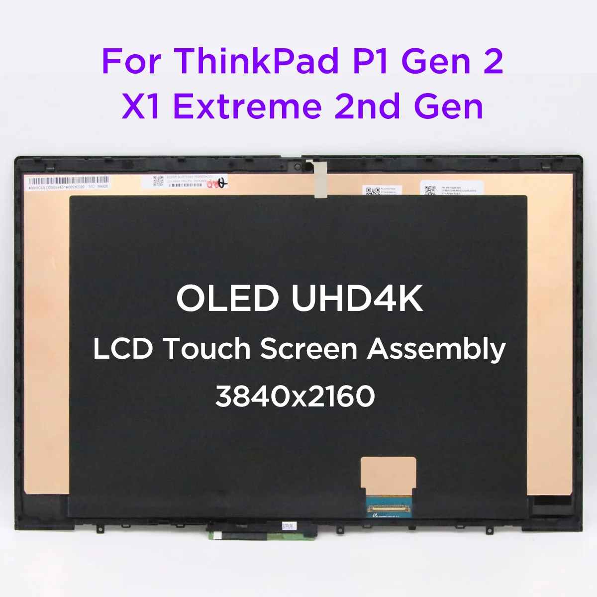 OLED LCD Touch Screen Digitizer Assembly For Lenovo ThinkPad X1 Extreme ...