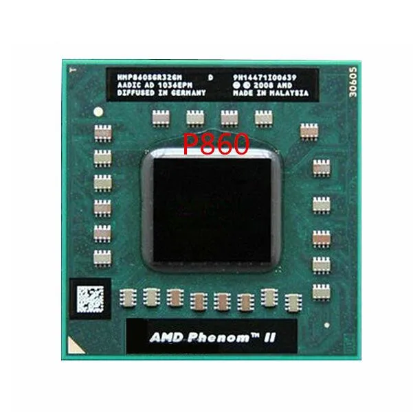 Processador de computador amd p860 original, cpu de três núcleos, baixa ...