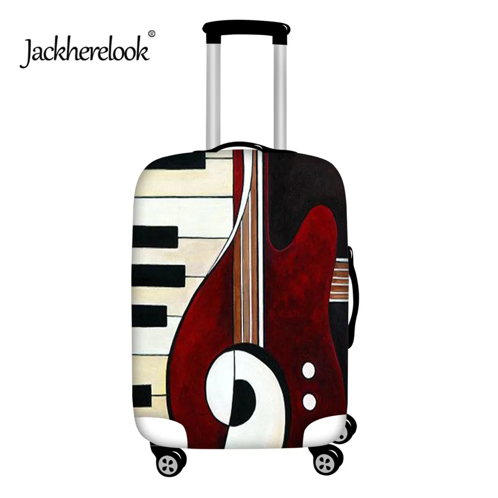 Music Instrument Print Luggage Cover - Artistic Pod